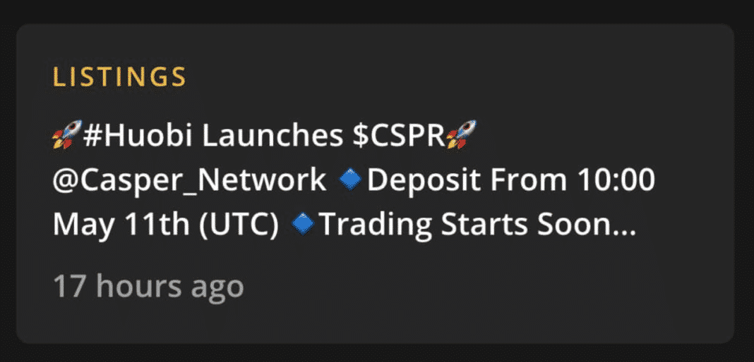 Token Casper (CSPR) za týždeń stúpol o 2300% - Vieme prečo