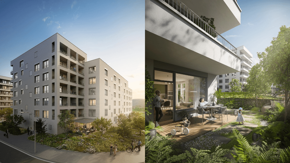 Byty s terasou, zeleň a pokoj. Bory Nádvorie láka rodiny aj investorov